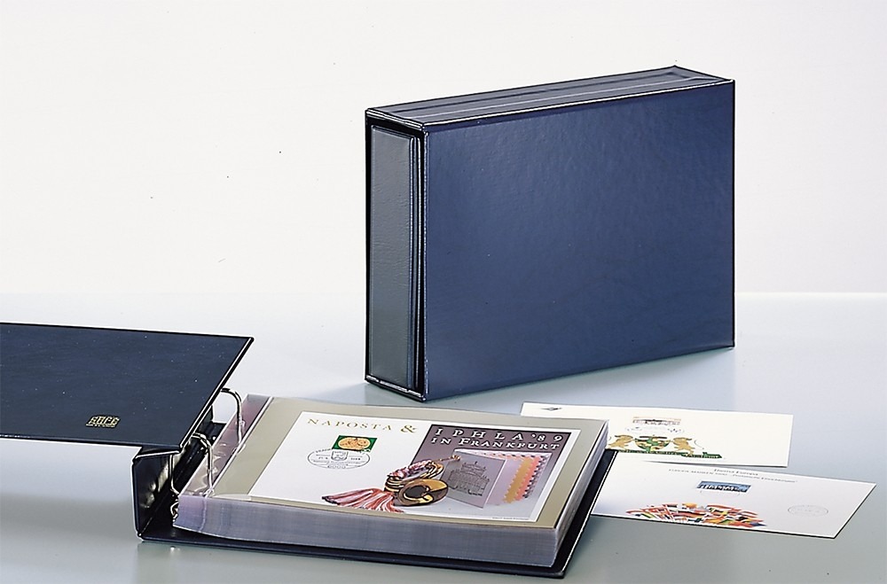 Compact Horizontal Binder Only - Navy Blue | SAFE Collecting Supplies