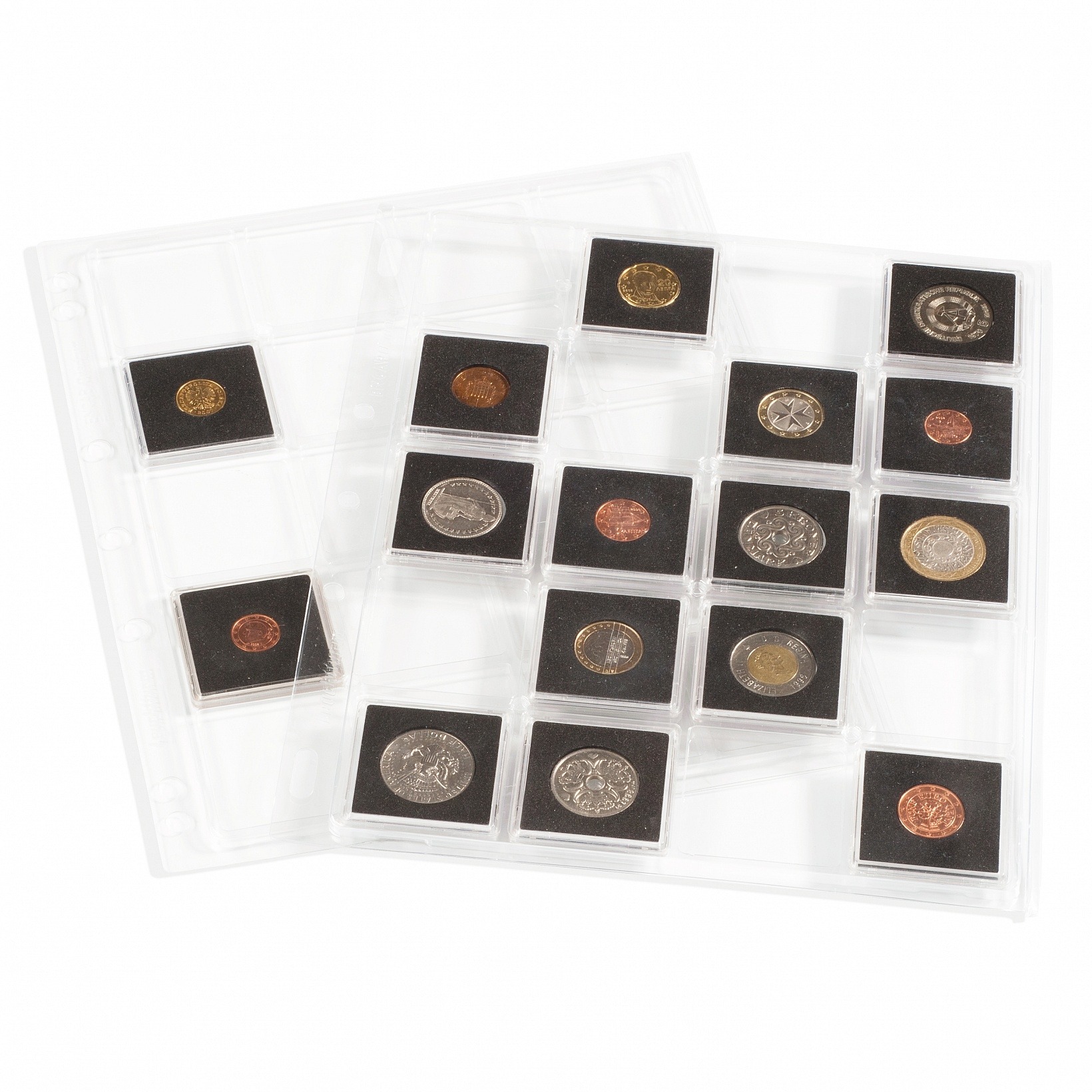 Quadrum 2x2 Intercept Coin Holders Pack of 6 | SAFE Collecting Supplies