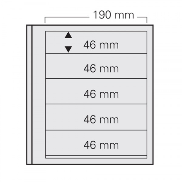Stamp Album Pages - Dual Blank Page 5 Strips Per 5 | SAFE Collecting ...