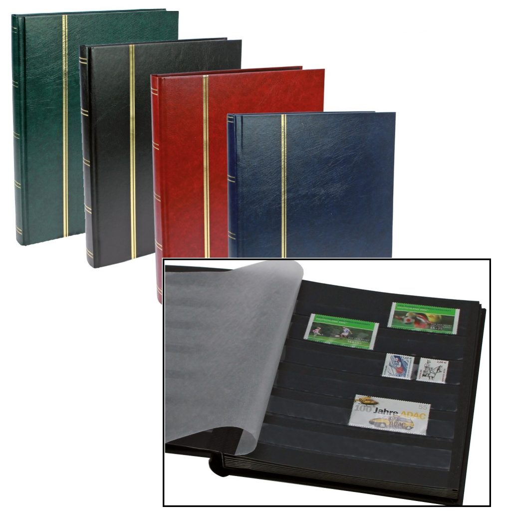 Stamp Albums Stock Books with 64 Black Pages | SAFE Collecting Supplies